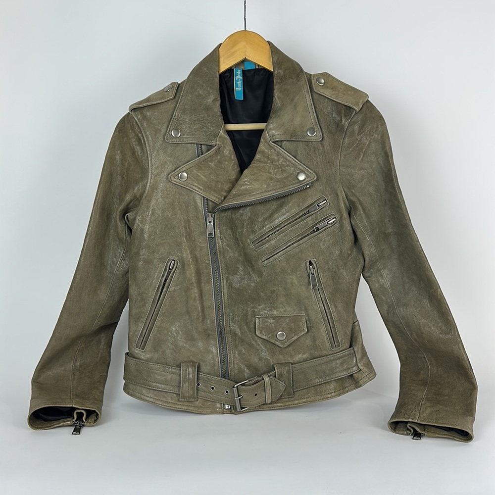 Vintage Truth And Pride Leather Jacket Size Medium Wo… - Gem